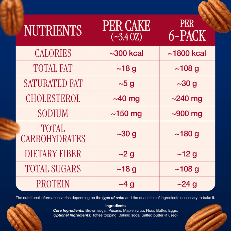 Delicious Small Cake - Pack of 6